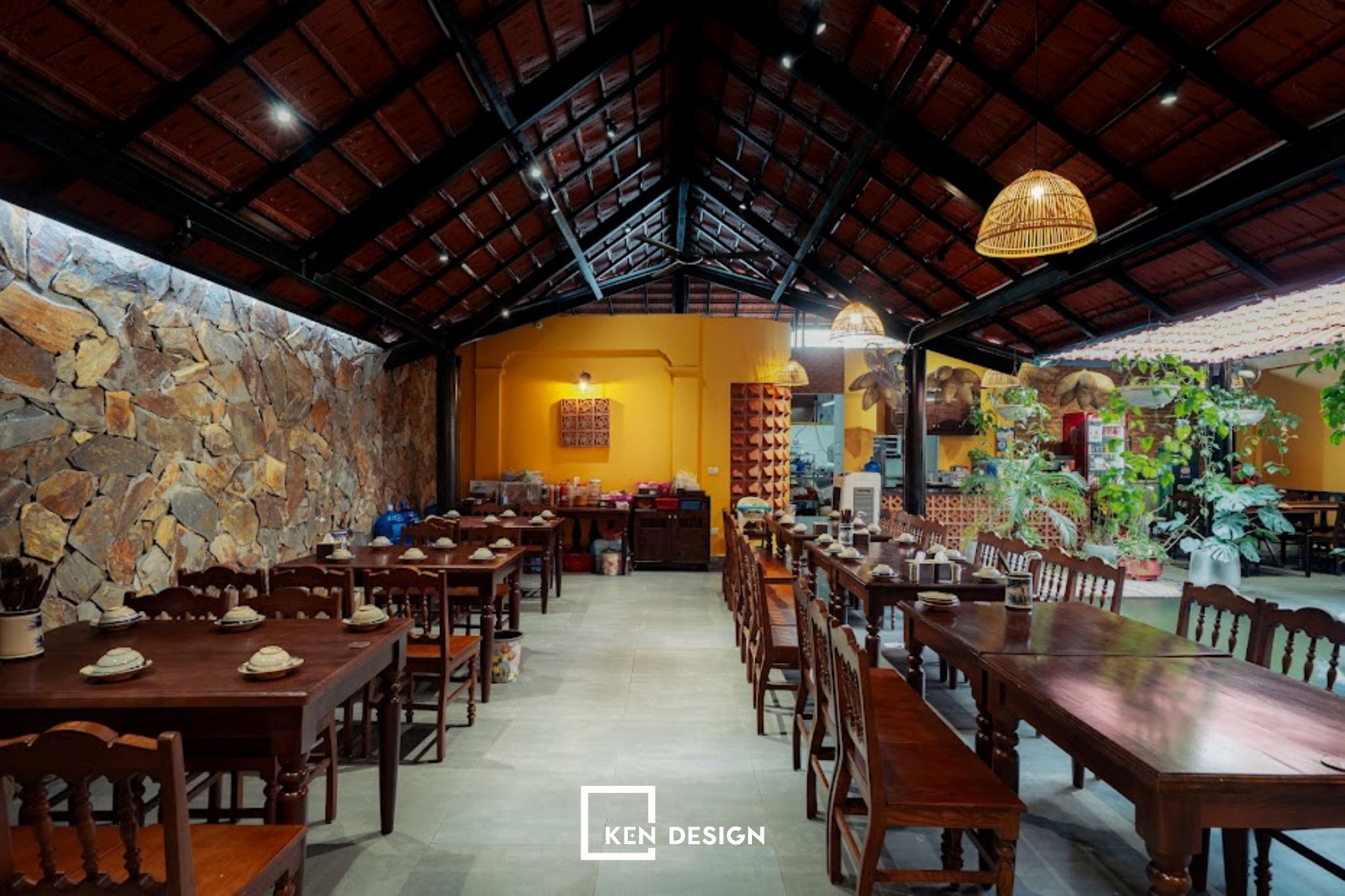 Dự án thi công nhà hàng lẩu cá kèo miền Tây tại Hà Nội | Kendesign